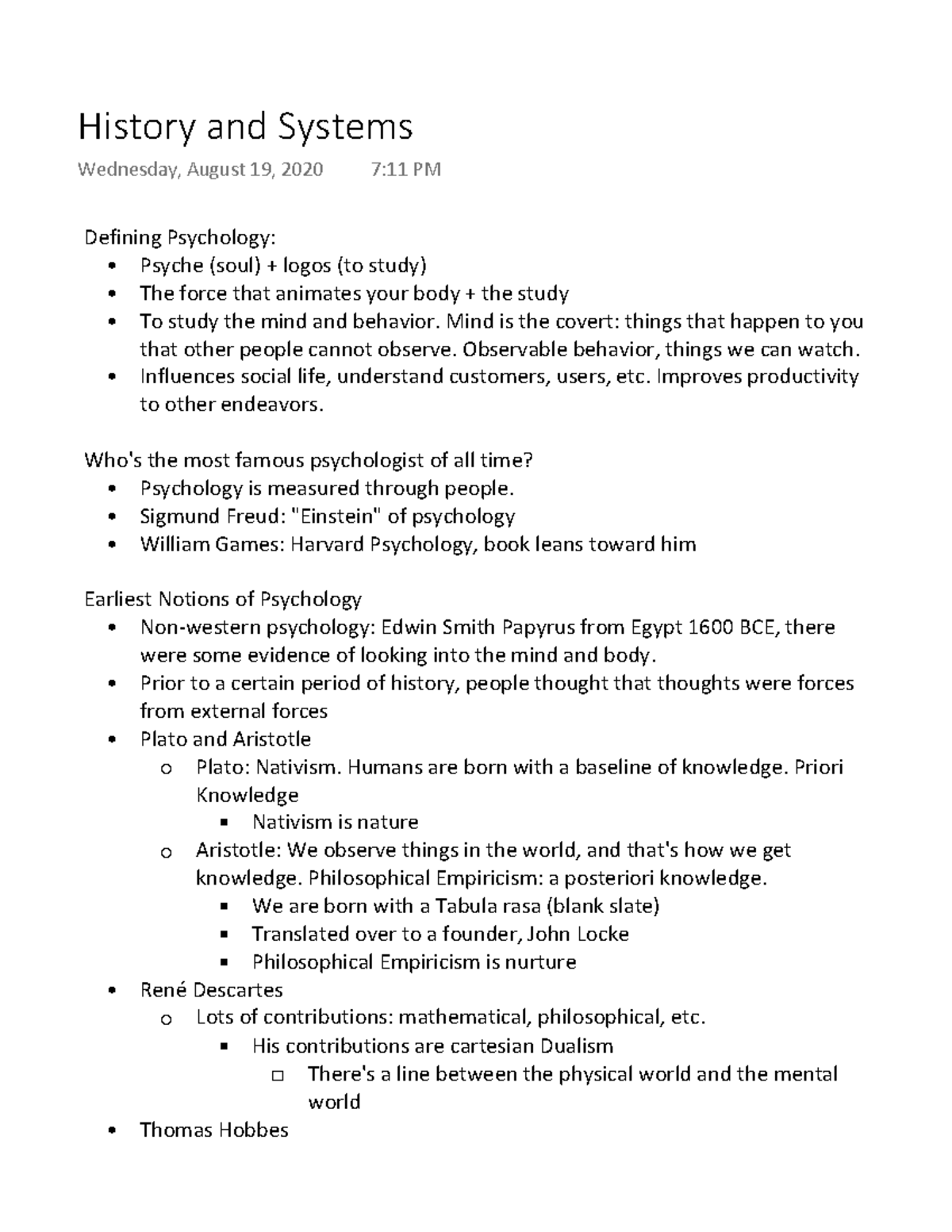 Chapter 1 - Includes history and systems, early clinical psychology ...