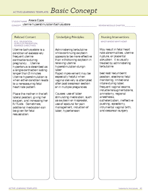 Active Learning Template Diagnostic Procedure form - ACTIVE LEARNING ...