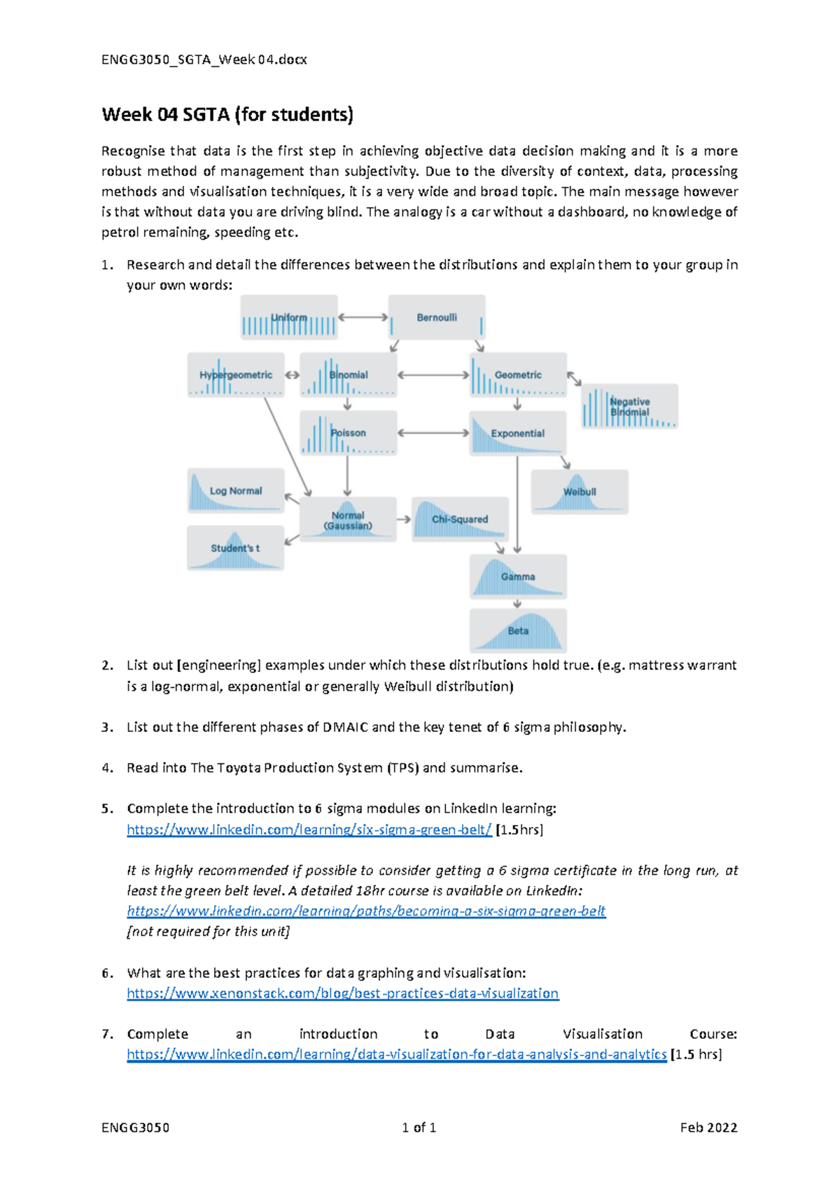 ENGG3050 SGTA Week 04 - week 4 tutorial for session 1 2022 - ENGG3050 ...