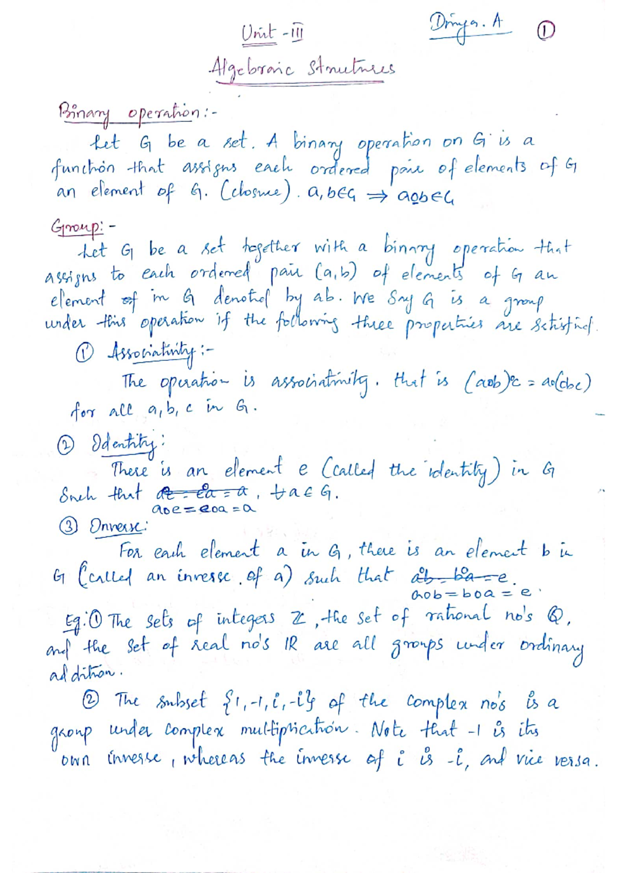 DMS Unit 3 - NOTES - Computer Science and Technology - Studocu