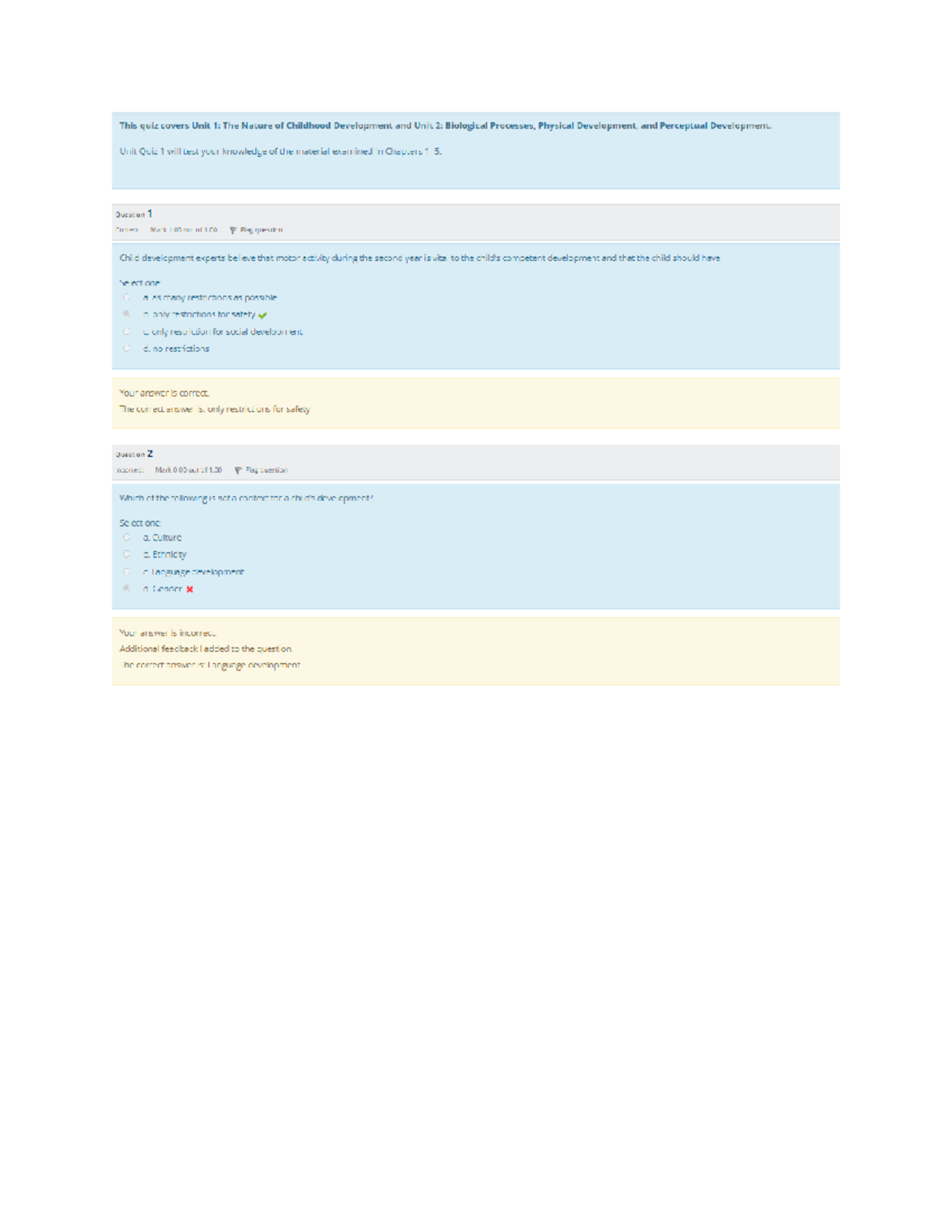 Quiz number 1 my own quiz - Psyc 323 - Studocu