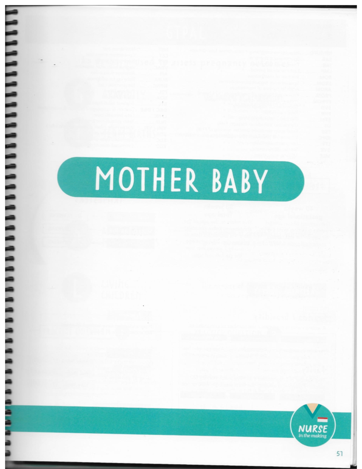 Mother AND BABY Nursing School BOOK - MOTHER BA NURSE in the making 51 ...