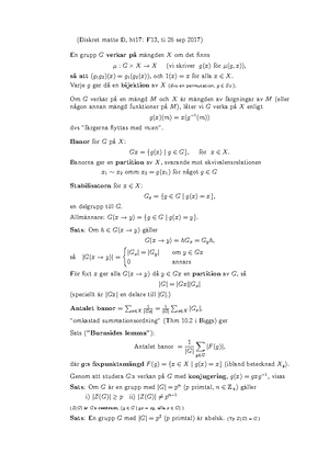 01 Inledning, grafer, valens, isomorfi - (Diskret matte D, ht17: F1, on ...