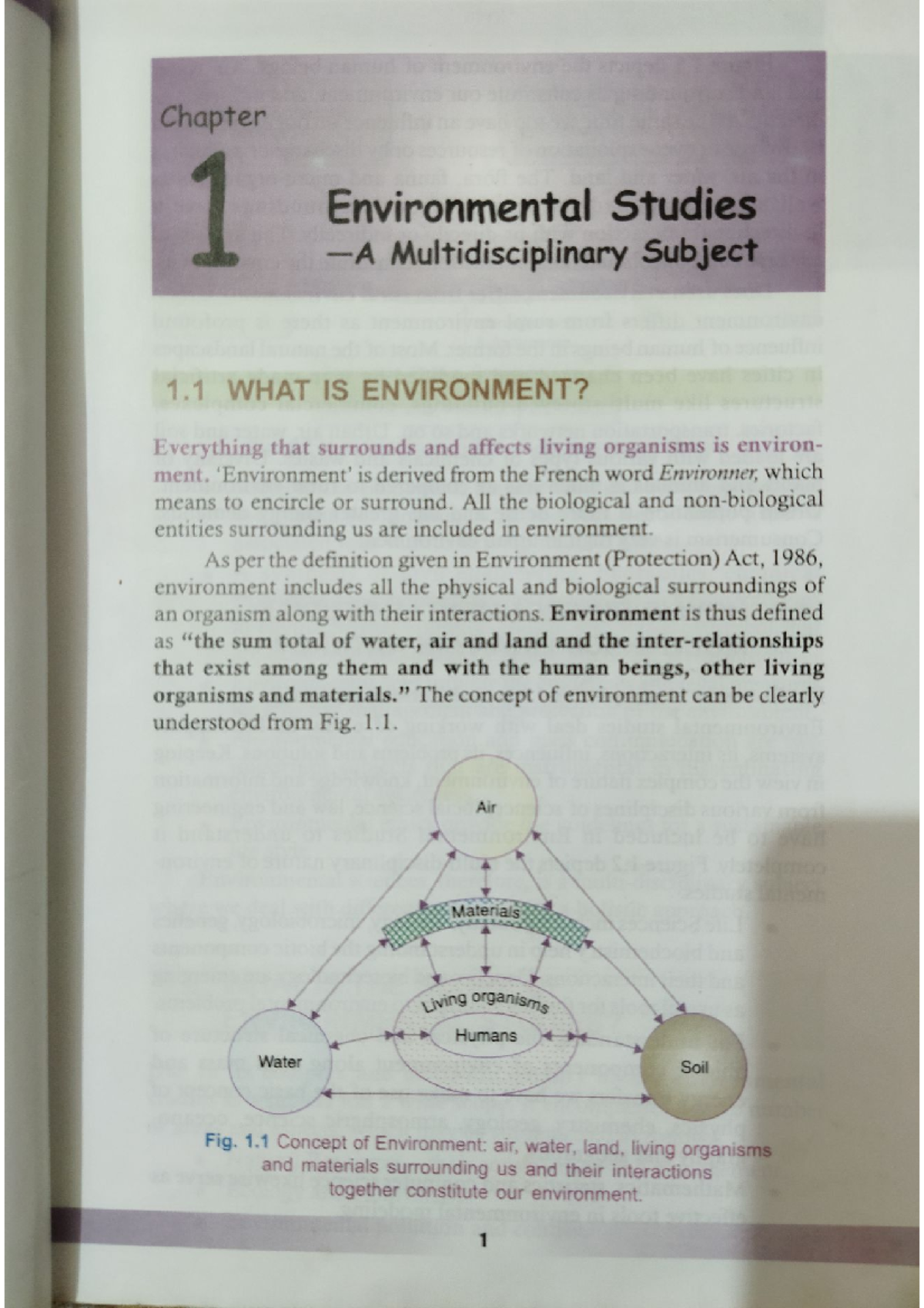 Ch 1 EVS a multidisciplinary subject - B.Sc(H)Computer Science - Studocu