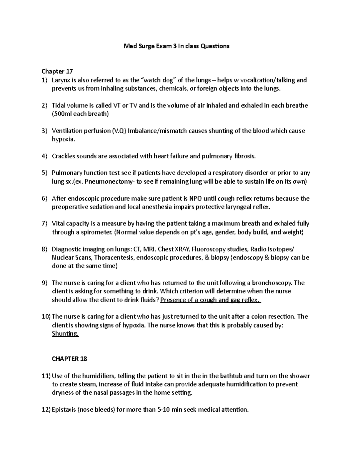 Med Surge Exam 3 In class Questions - Med Surge Exam 3 In class ...