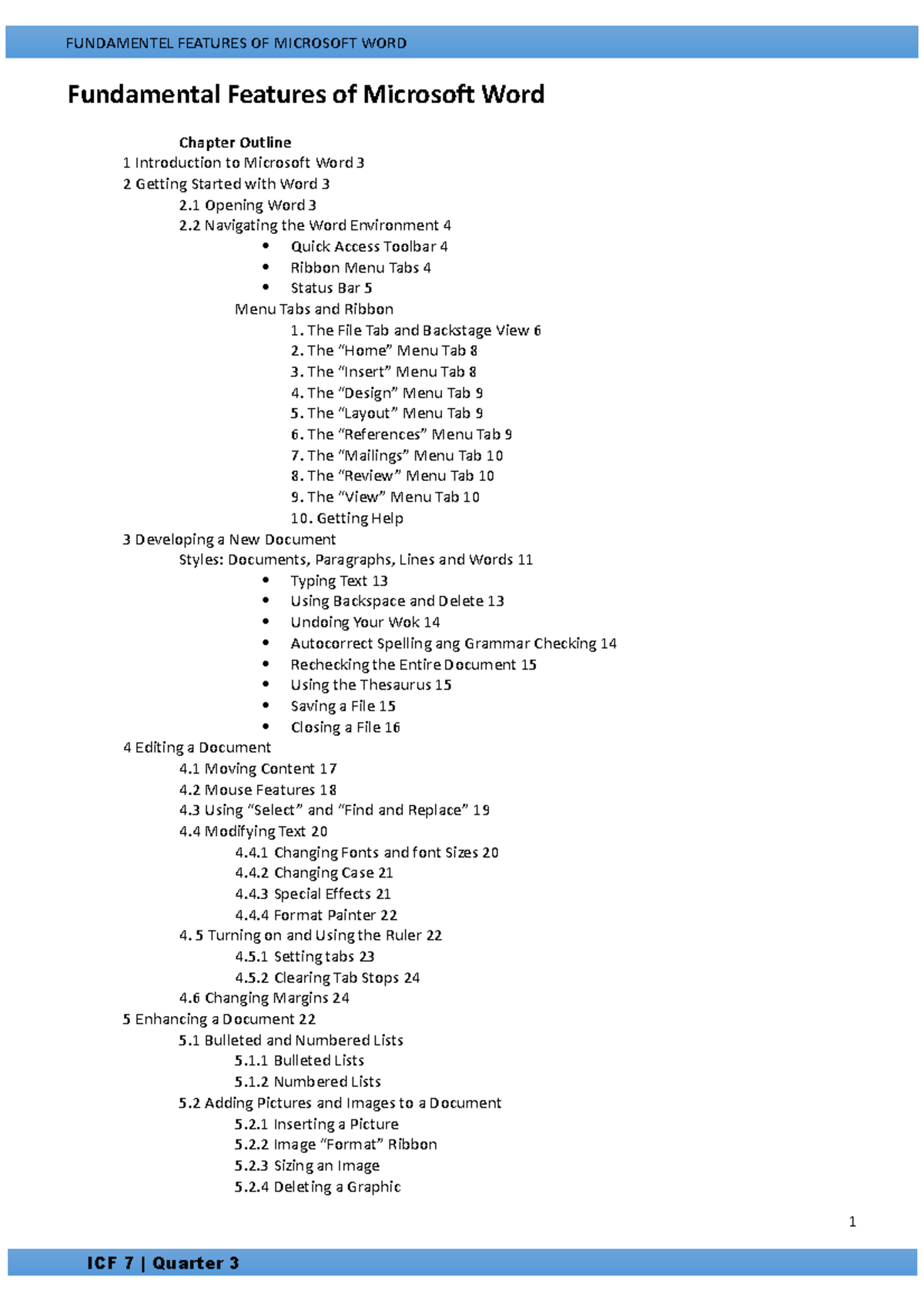 Fundamental Features of Microsoft Word - The File Tab and Backstage ...