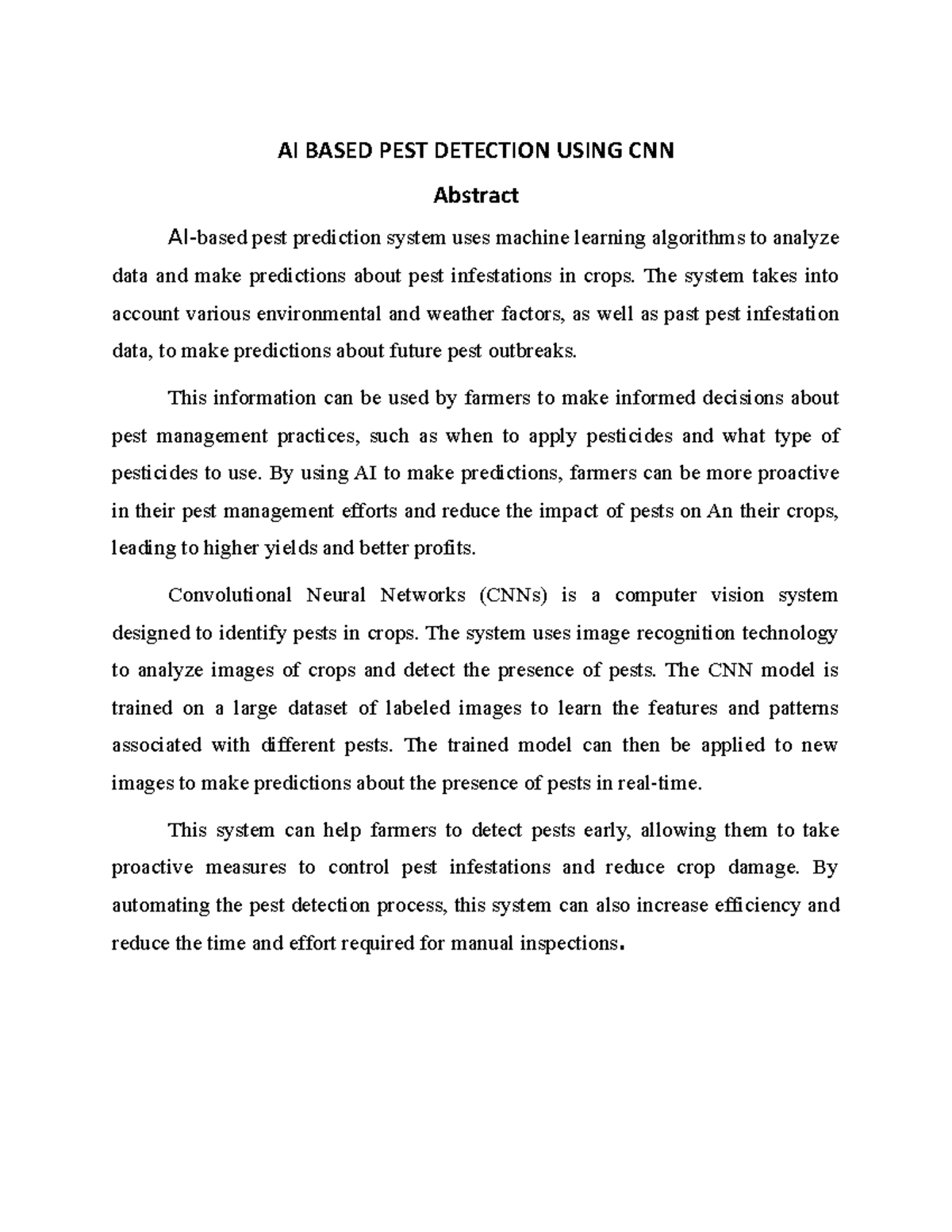 Ai Based Pest Detection Using Cnn Ai Based Pest Detection Using Cnn