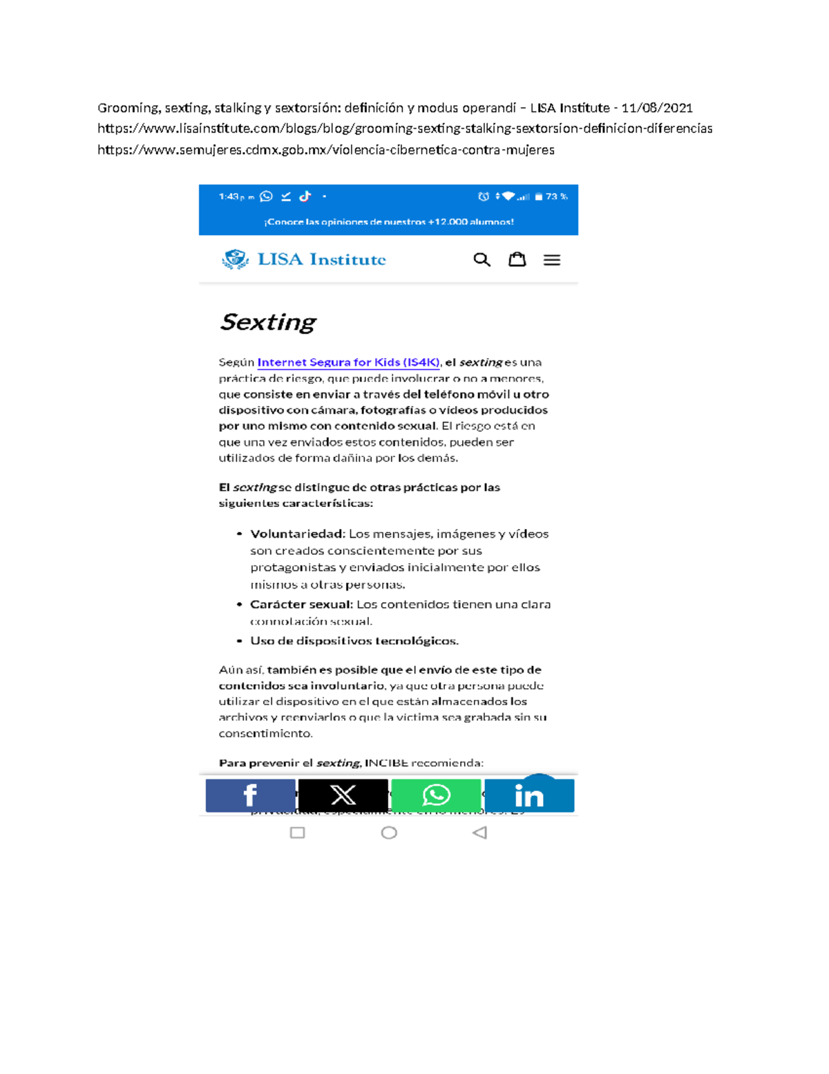 Ruiz Capturas Pantalla - modulo 2 actividad 3 - Grooming, sexting ...