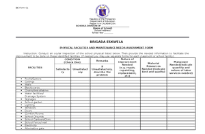 BE Form 3 Resource Mobilization FORM - BE Form 03 Republic of the ...