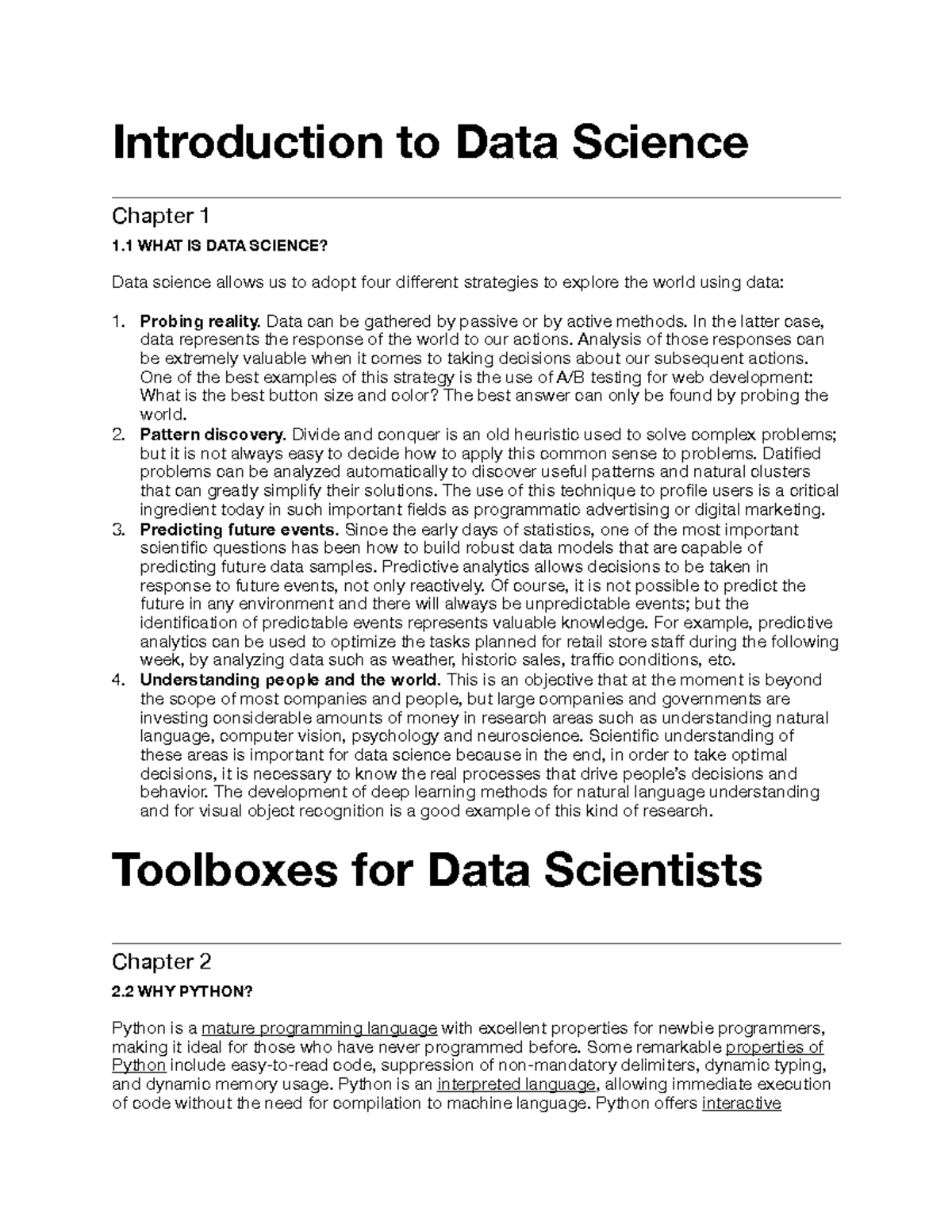 Stk353 Summaries Summary The Science Of Data Analytics Introduction