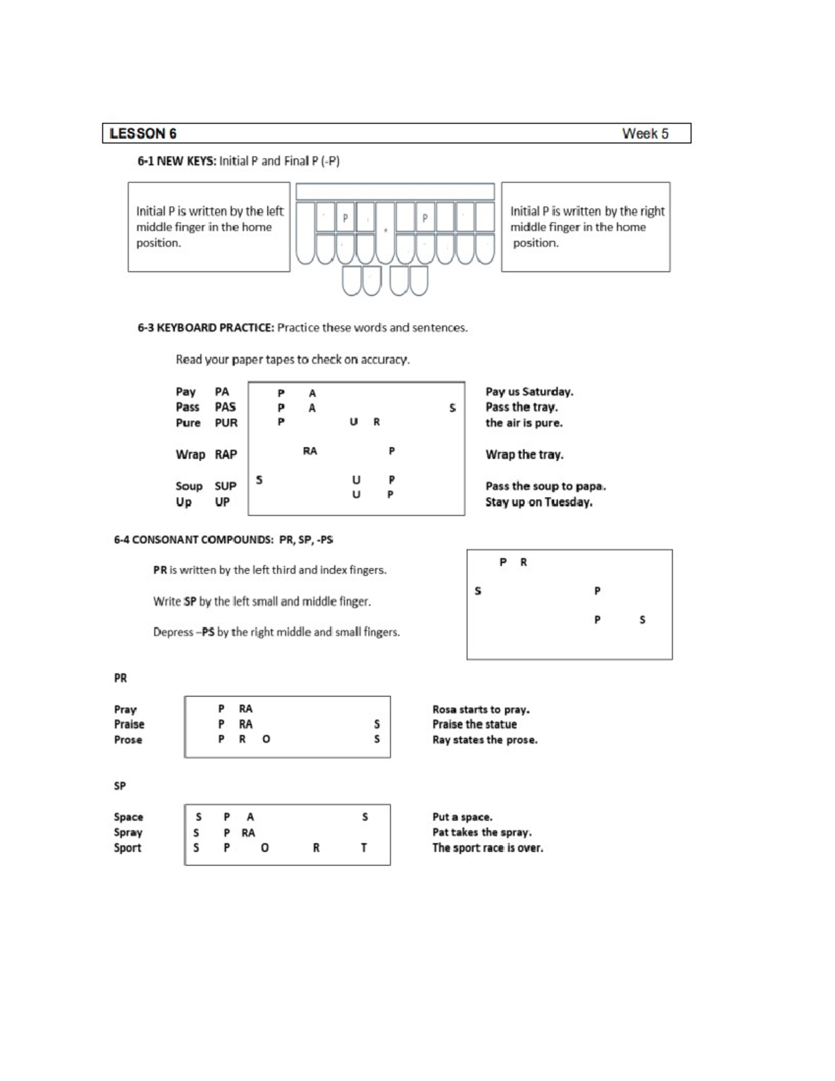 Lesson 6 with Learning Activity 6 - Foundation of Shorthand - Studocu
