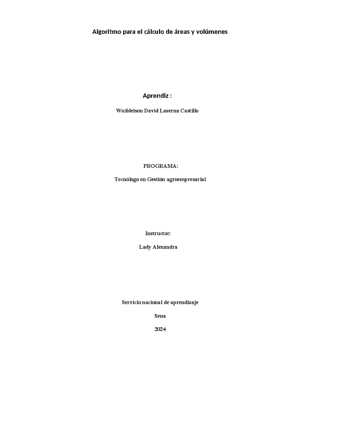Figuras geometricas - Algoritmo para el cálculo de áreas y volúmenes ...