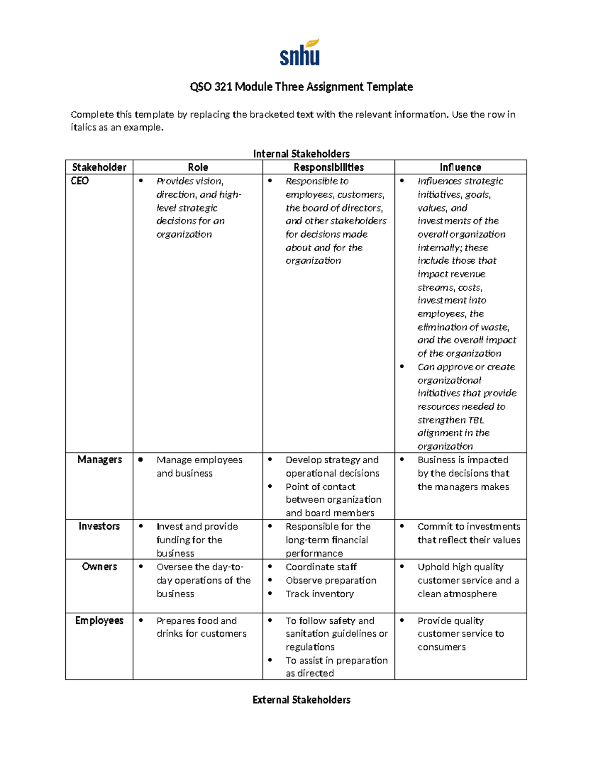 Module 3 assignment - QSO 321 Module Three Assignment Template Complete ...