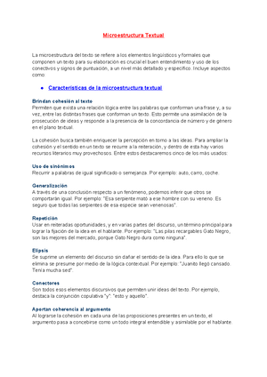 La superestructura del texto - Es la estructura general que define las ...