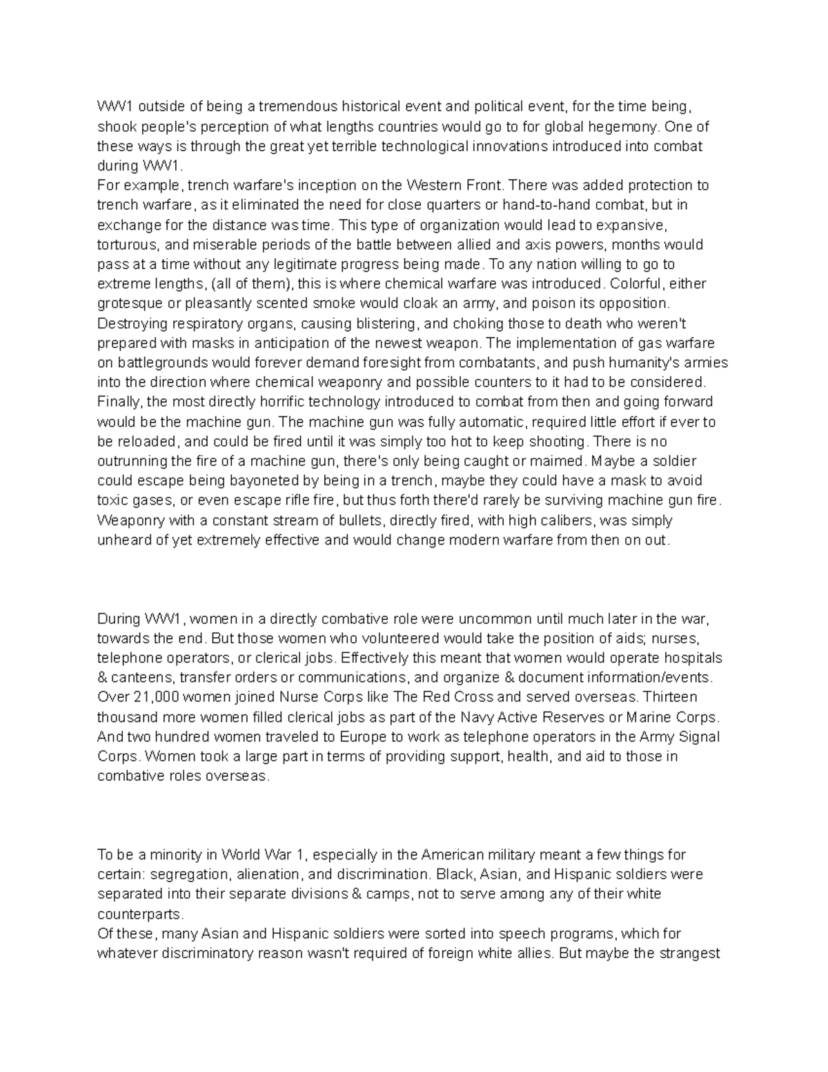 03.05 A New Kind of War - WW1 outside of being a tremendous historical ...