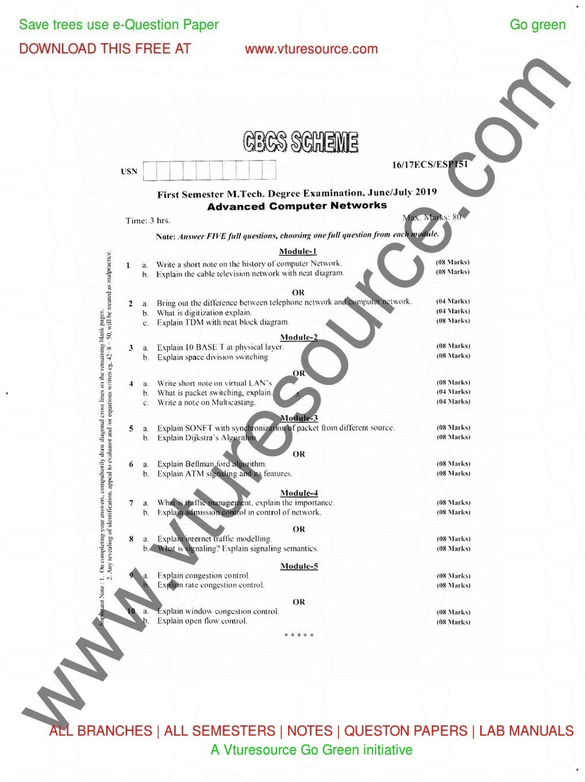 July-2019 - ACN question paper - Power Electronics - Studocu