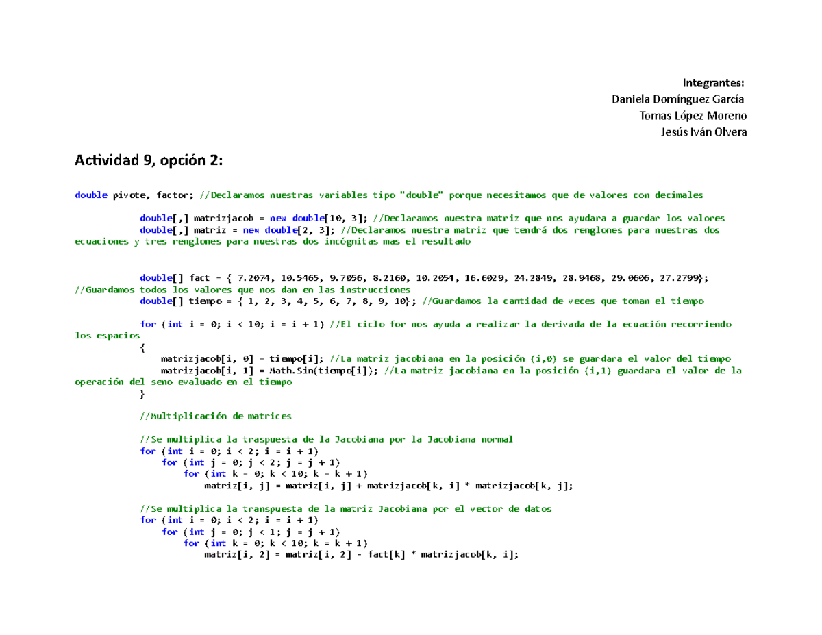 Actividad 9 MN - Integrantes: Daniela Domínguez García Tomas López ...