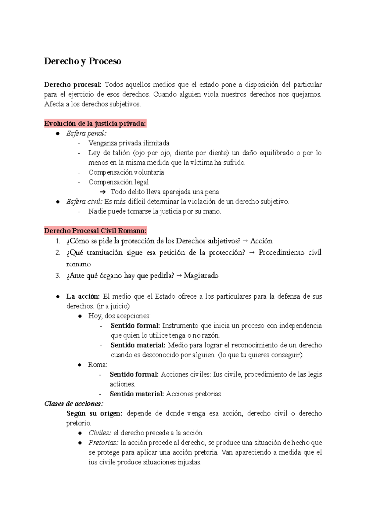 Derecho y Proceso - Apunts Bloque 2 - Derecho y Proceso Derecho ...