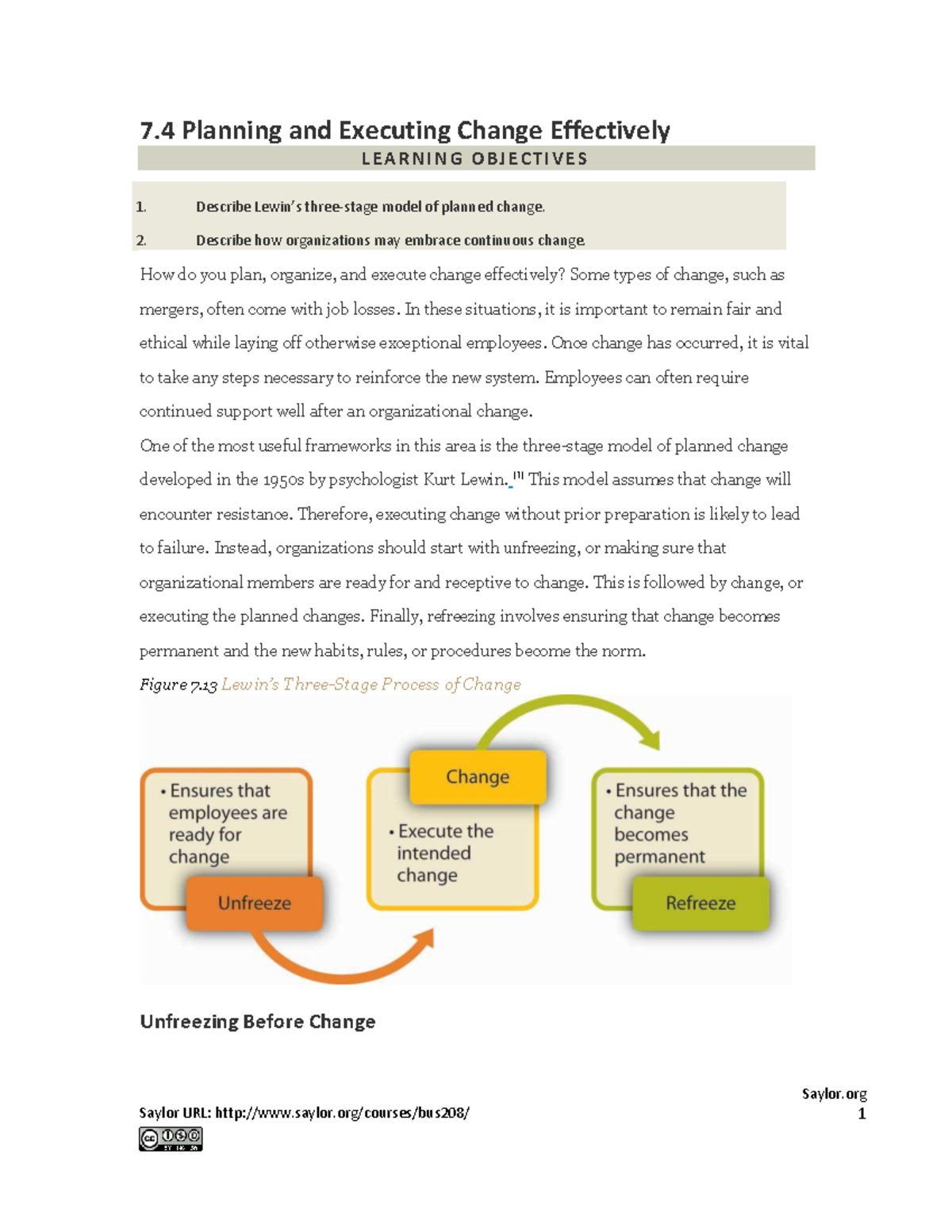BUS208-Carpenter-CH7 - Saylor 7 Planning and Executing Change ...