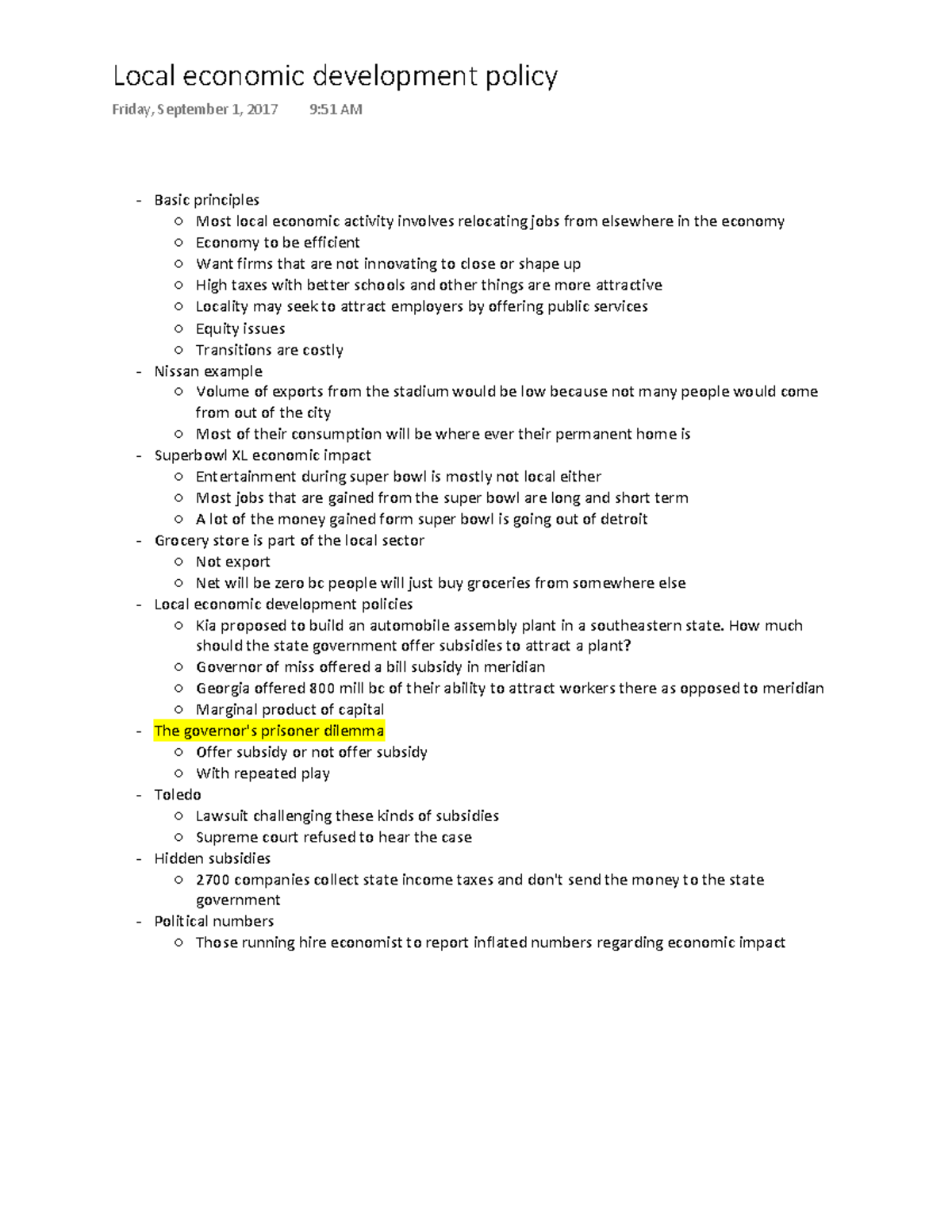 Local economic development policy - Local economic development policy ...