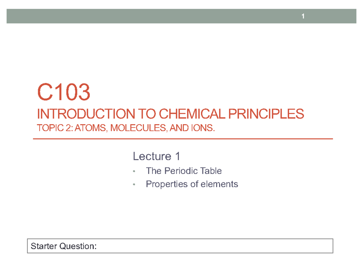 Topic 2 Lecture 2.1 (Notes full page slides) - C INTRODUCTION TO ...