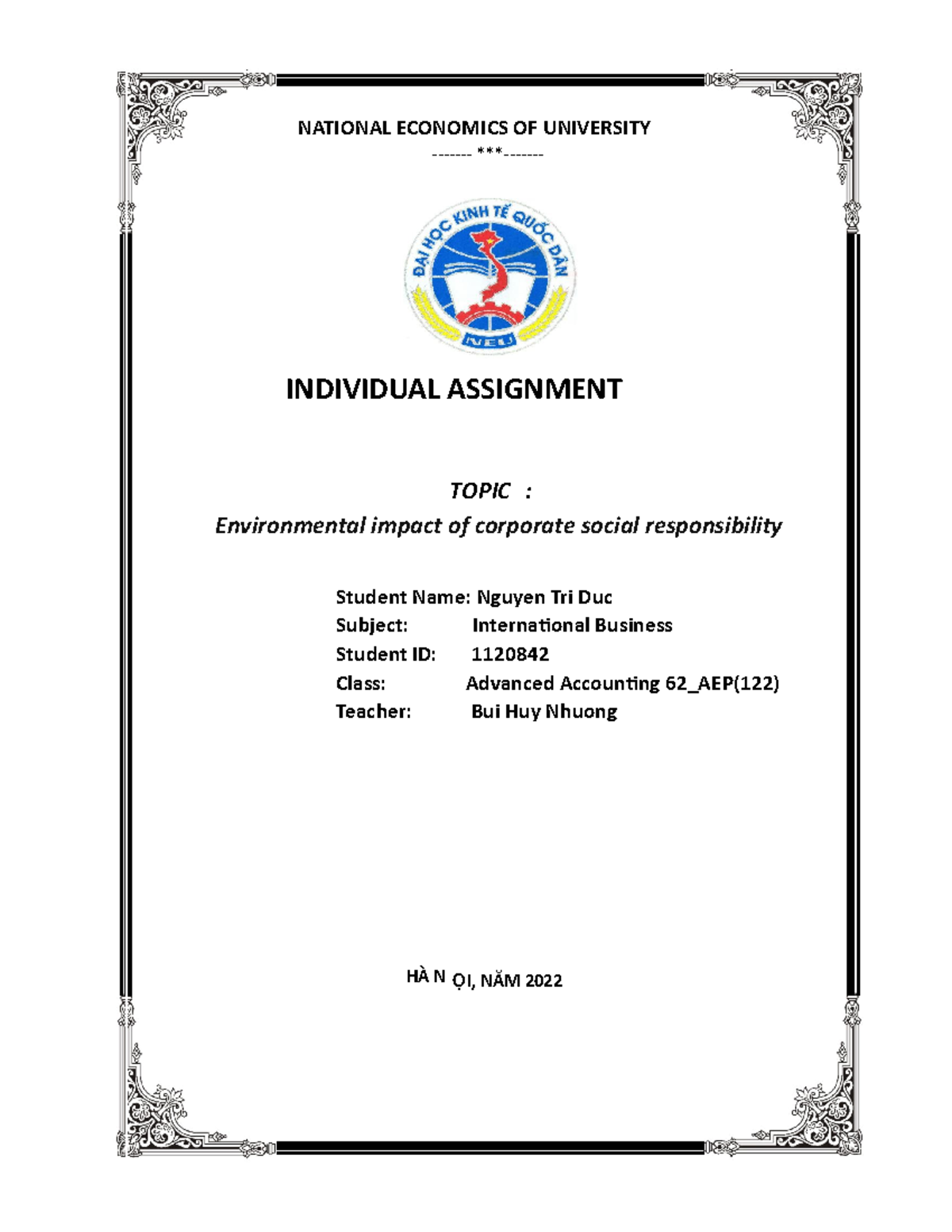 Nguyen-Tri-Duc-International-Business - NATIONAL ECONOMICS OF ...