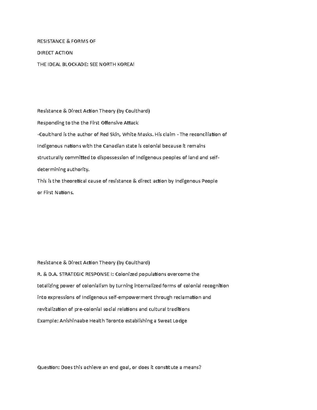 Power point slides - RESISTANCE & FORMS OF DIRECT ACTION THE IDEAL ...