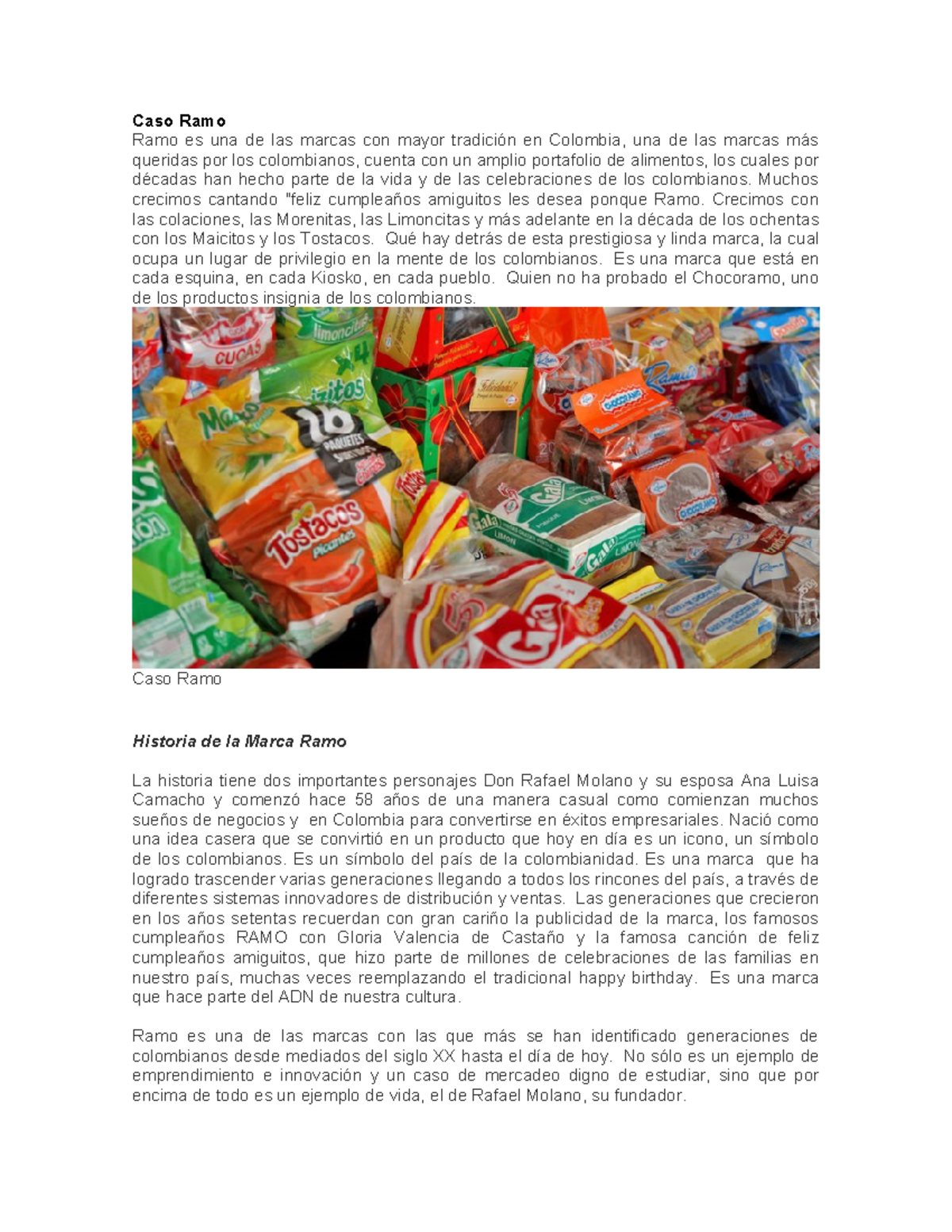 Caso Ramo - Caso Ramo Ramo es una de las marcas con mayor tradición en ...