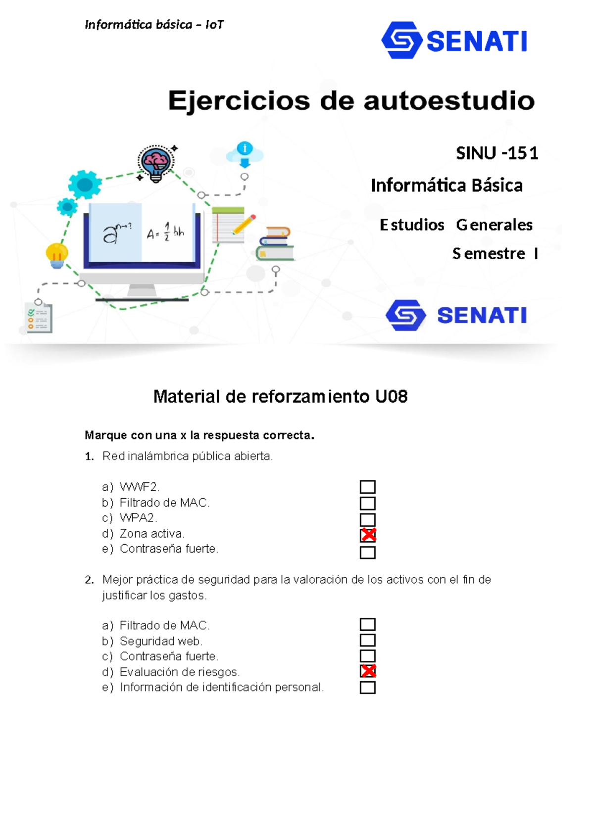 SINU-151 Unidad 08 Material Reforzamiento - Informática básica – IoT Material de reforzamiento ...