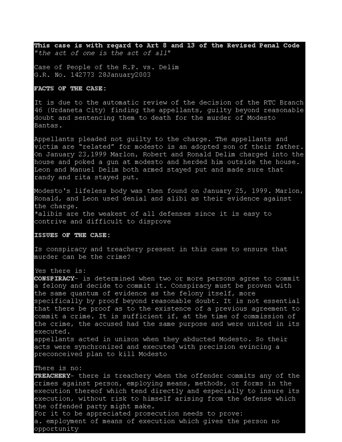 People v delim intent and motive- Elements of Criminal intent and ways ...