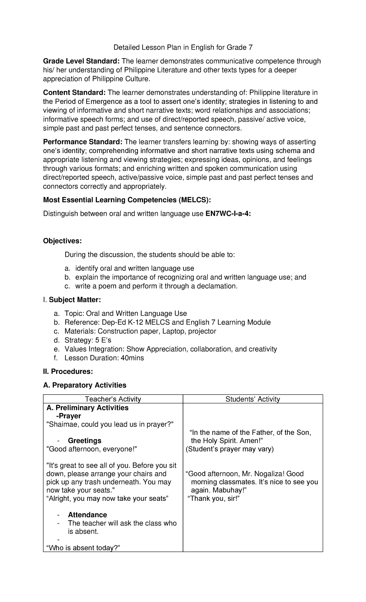 Detailed-Lesson-Plan-in-English-for-Grade-7 - Detailed Lesson Plan in ...