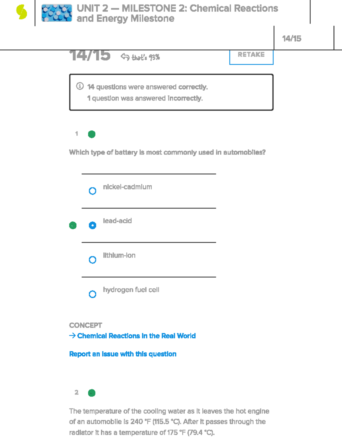 Sophia Intro Chemistry Milestone 2 - CHE 101 - Studocu