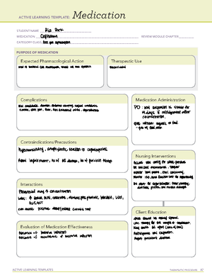 Cefazolin - Medication Template - ACTIVE LEARNING TEMPLATES THERAPEUTIC ...