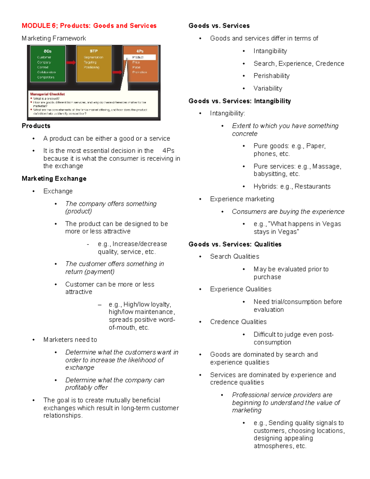 Marketing-Mod 6-7 - Summary Strategic Management - MODULE 6; Products ...