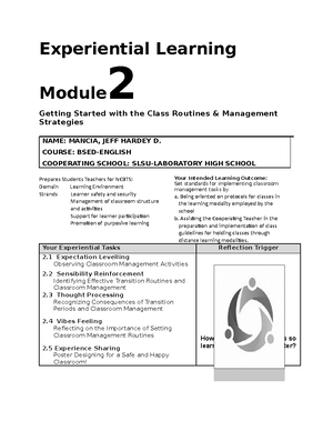Experiential Learning Modules - ASPECTS OF EFFECTIVE SPEAKING Speaking ...