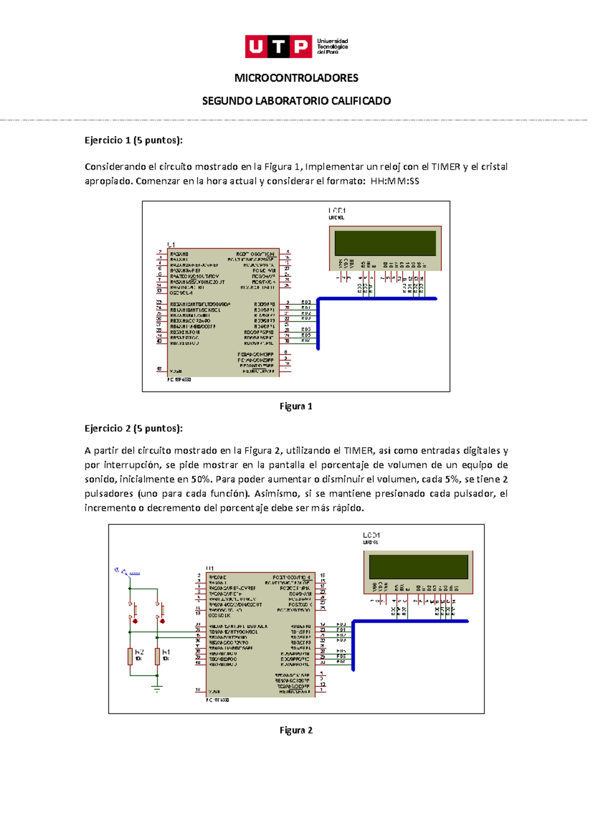 U C LC2 2024Marzo - lab 2 - MICROCONTROLADORES SEGUNDO LABORATORIO ...