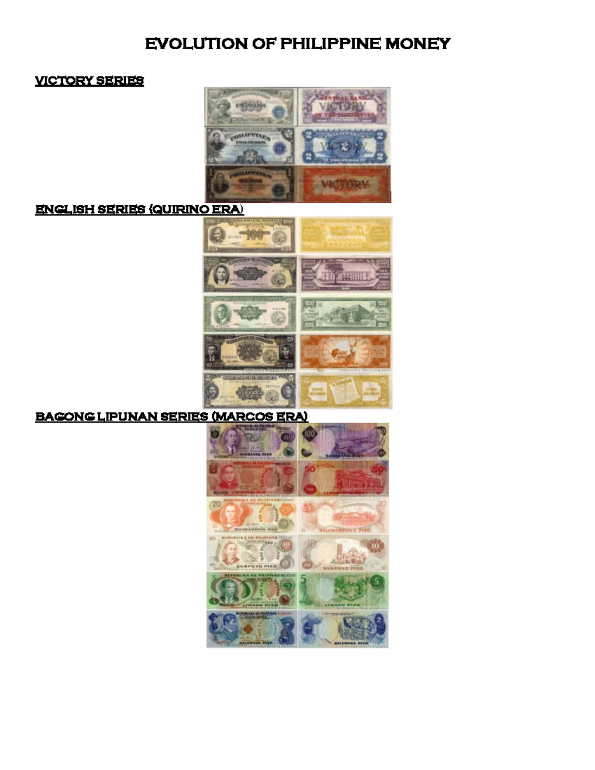Evolution OF Philippine Money(PART 2) - EVOLUTION OF PHILIPPINE MONEY ...