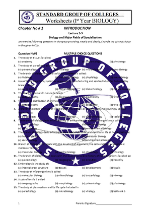Cell Bio Lecture 01 - Lecture 1: Introduction to Cell Biology Cell ...