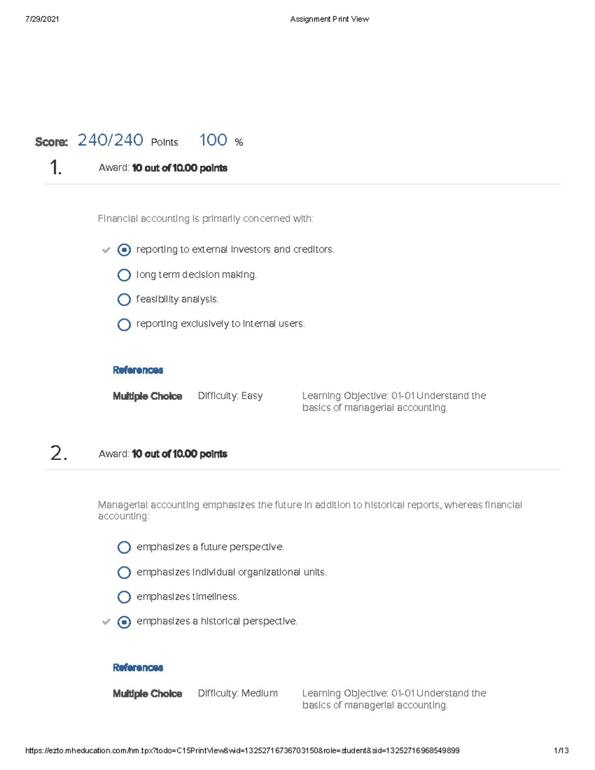 10 - module 16 - 1. Award: 10 out of 10 points 2. Award: 10 out of 10 ...