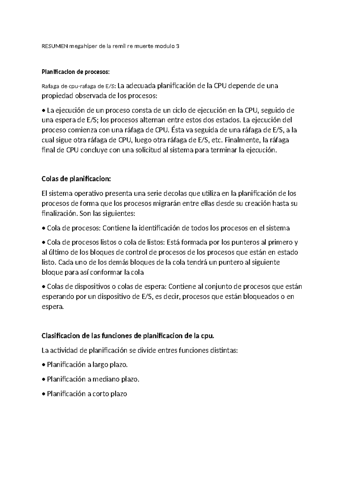 Resumen megahiper de la remil re muerte modulo 3 - RESUMEN megahiper de ...