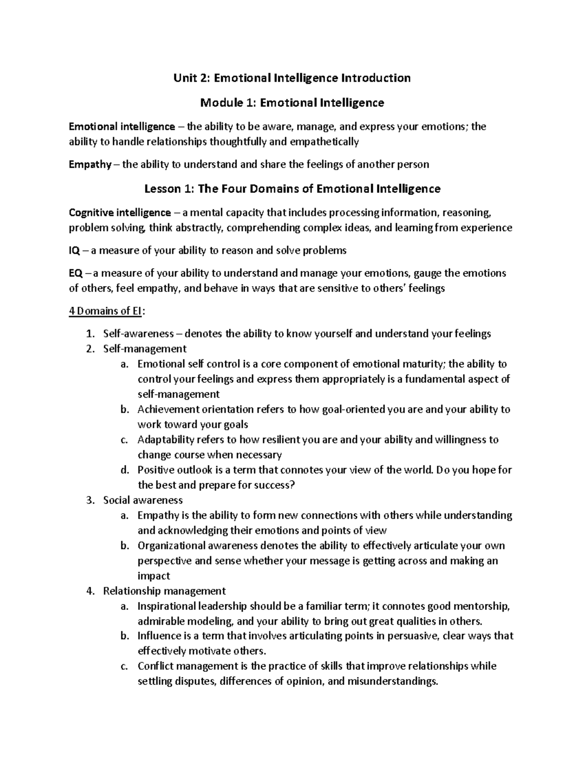 Unit 2 Notes - D082 - WGU - Studocu