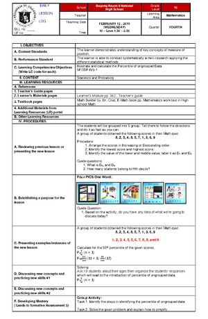 Q2-Mathematics-9 Module-4 - Mathematics Quarter 2 – Module 4: Writing ...