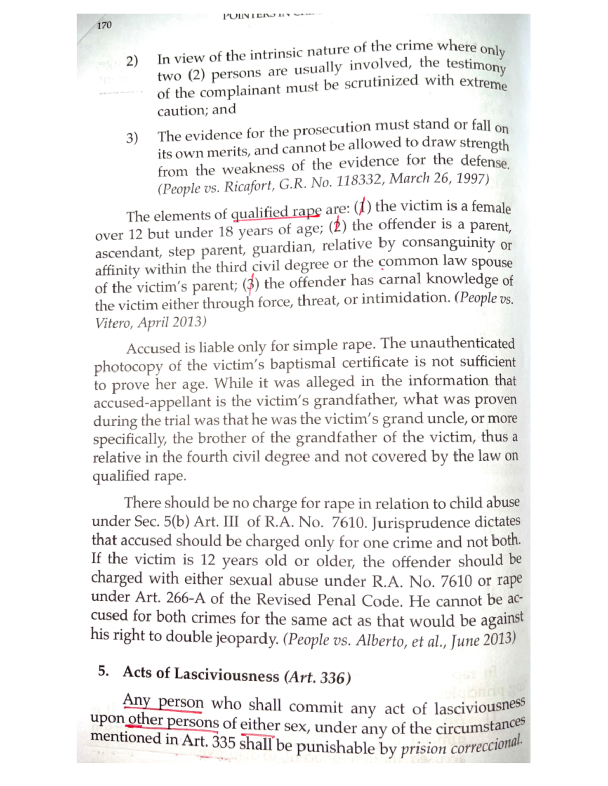 Criminal law 2 notes ( module 7) - BS Criminology - Studocu