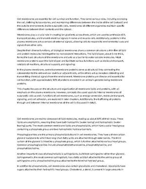 Final exam notes - Cell Biology - OFFICIAL: Sensitive – Personal ...