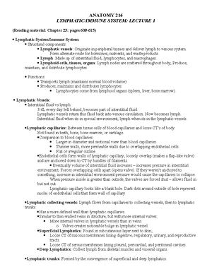 Jan. 10 Lecture 2 - Course taught by Dr. Mackenzie - ANATOMY 216 SYSTEM ...