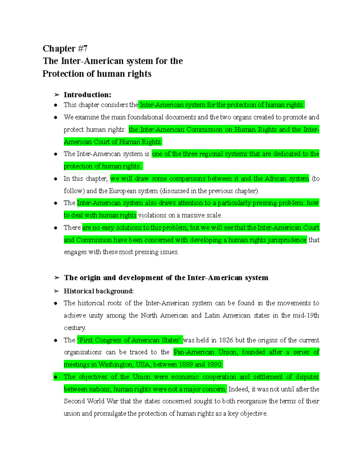 The Inter-American system for the protection of human rights - We ...