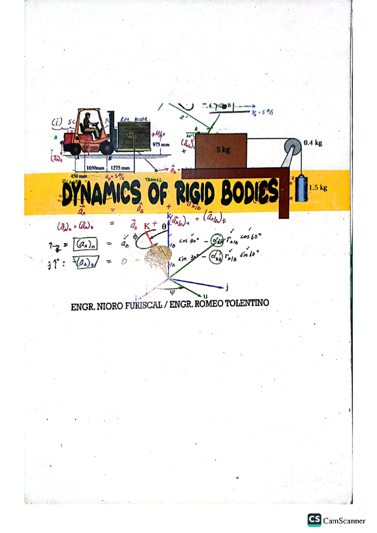 Dynamics - Problem SET 1 - Mechanical Engineering - Studocu