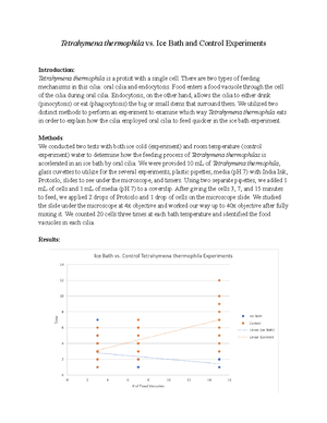 BIO116 Writing Assessment 2 - Mendocha 1 Kayah Mendocha Biology 116 Dr ...