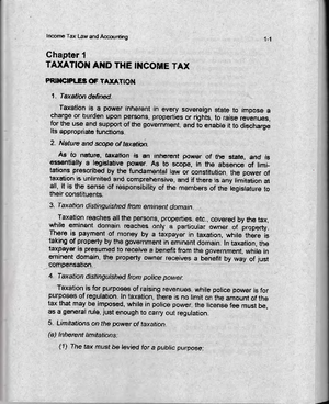 Chapter 4 - TAX - lncome Tax Law and Accounting Chapter 4 TAX ON ...