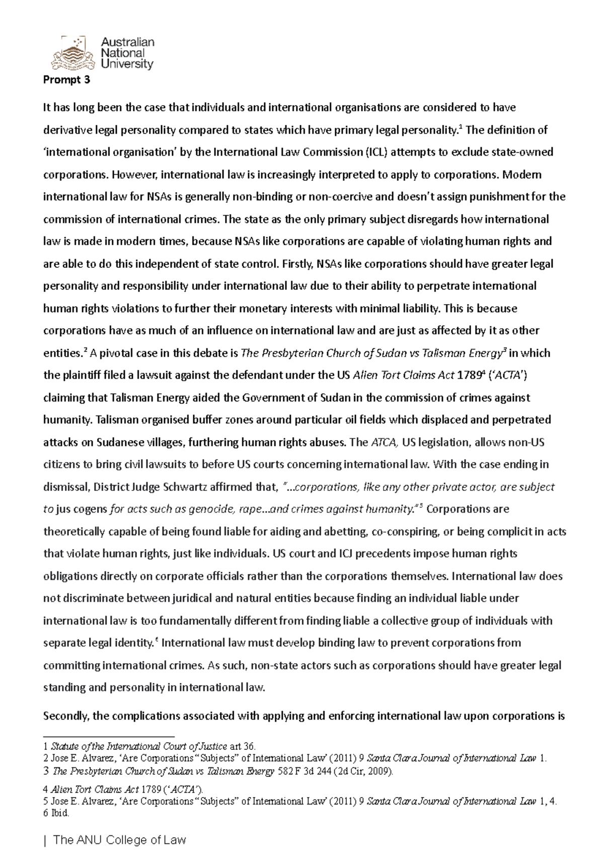 A1 - Reflection - Prompt 3 It has long been the case that individuals ...